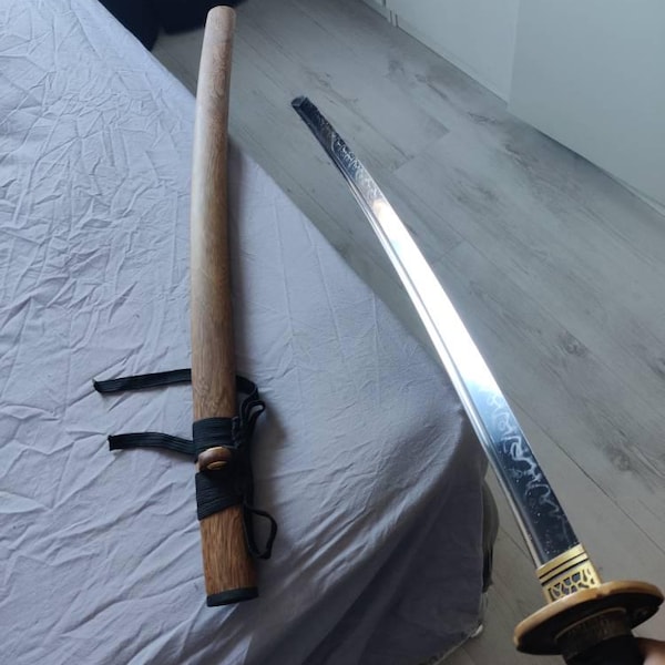 Handmade Odachi Samurai Sword - Hand Forged Full Tang 65mn High ...