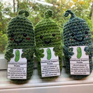 PRINTABLE Emotional Support Pickle Tags, Digital PDF, Market Tags ...