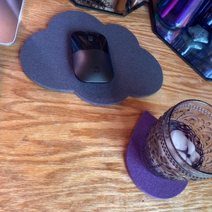 Cloud Computer Mouse Pad and Raindrop Coaster Mousepad Mouse Mat Unique ...