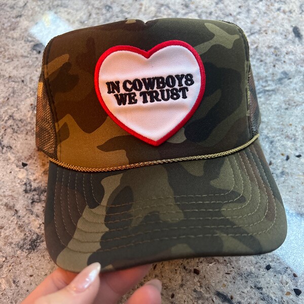 Cowgirl Trucker Hat Country Theme Hat Custom Cowgirl Trucker Hat Lake ...