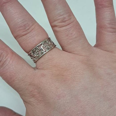 Sterling Silver Cuff Ring, Cage Ring, Geometric Ring, Trendy Jewelry ...