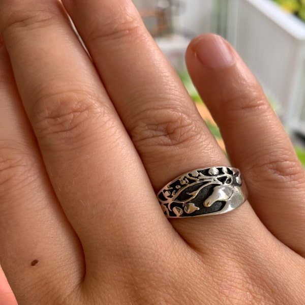 Scythian Stag Sterling Silver Ring: Vintage Style Ring, Spirit Animal ...