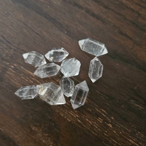 Raw Titanium Rock Cystal Quartz Spike Point Stick Beads Rough Metalic ...