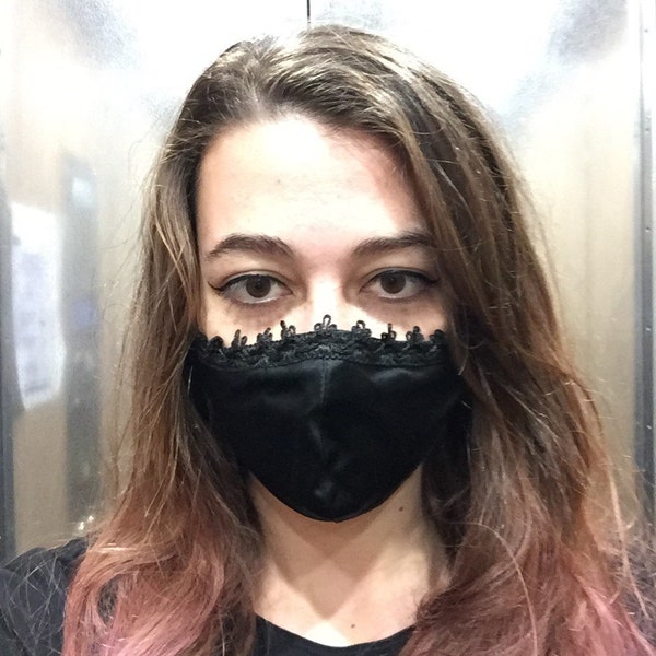 Beautiful Reusable and Washable Cotton Silk Face Mask, Double-sided ...