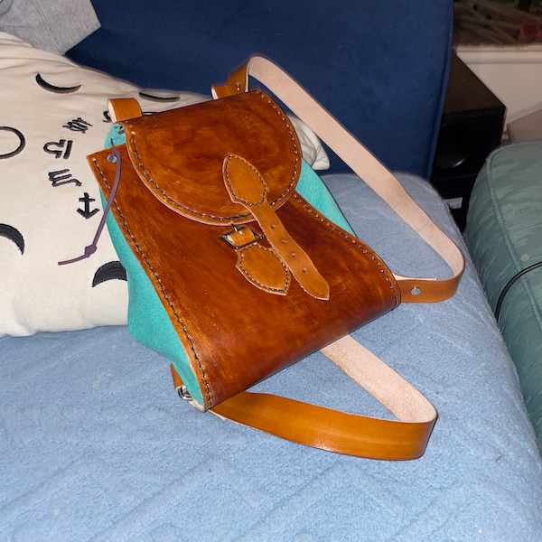 LUNA Leather Bag Pattern | Backpack, Shoulder Bag PDF Leather Pattern ...