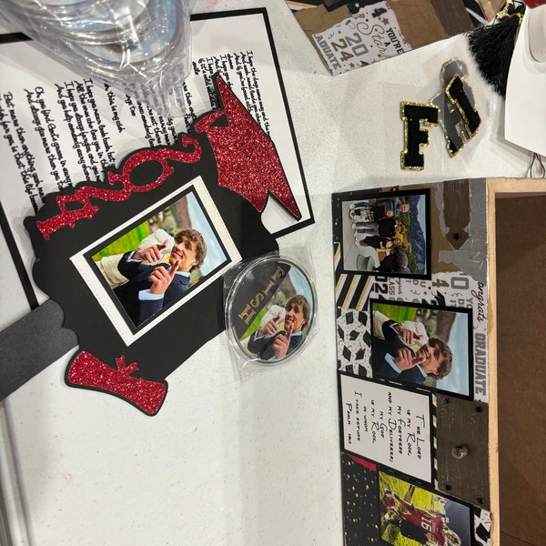 Graduation Fan SVG, Graduation Centerpiece SVG, DIY Graduation Photo ...