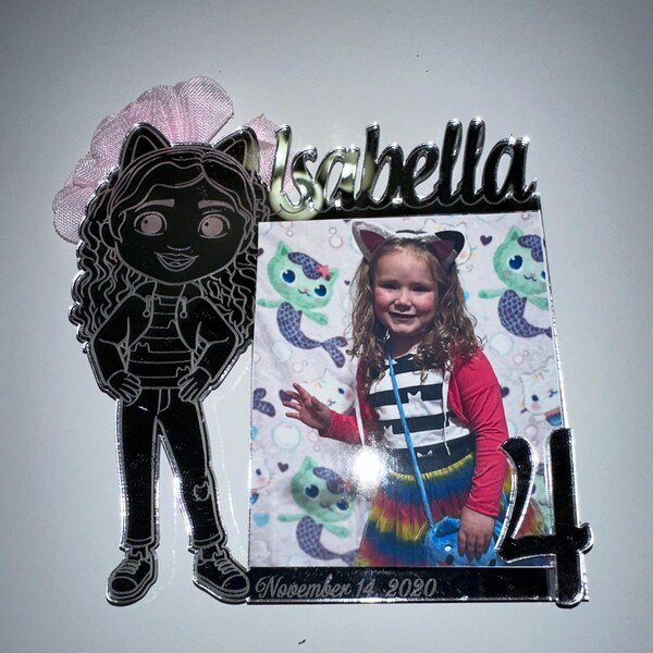 Personalized Girl Boss Photo Frame Magnet Boss Baby Girl First Birthday ...