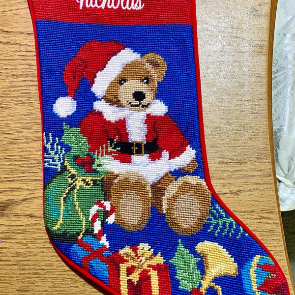 Yellow Lab Dog Stocking Personalized Needlepoint Christmas Stockings ...