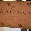A1, A2 or A3 Minimalist Seating Plan Wedding Welcome Sign - Table Plan ...