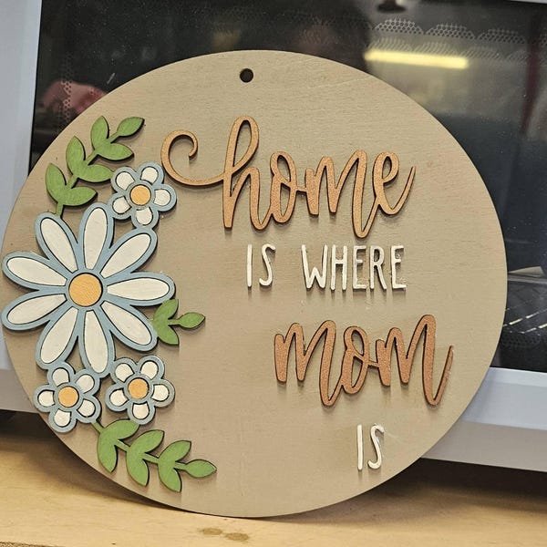 Spring Sign Bundle 1, DIGITAL Download, Round Door Hanger Svg ...