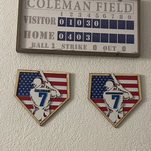 3D Softball Plaque, Softball Batter Personalized Name Sign, Custom Name ...