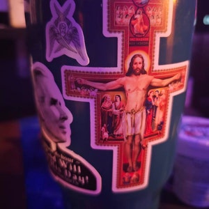 Crucifix Sticker-catholic Sticker - Etsy