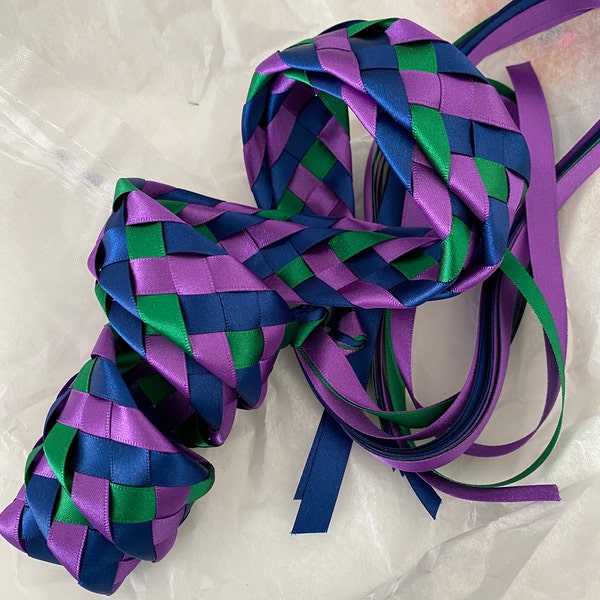 Bespoke Handfasting Ribbons - 5 Ribbon Plait - Choose Your Colours - Etsy