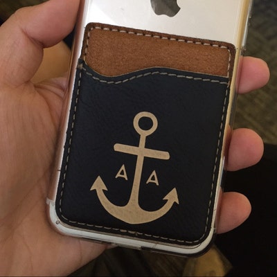 Personalized Phone Wallet, Stick on Wallet, Adhesive Card Holder, Cell ...