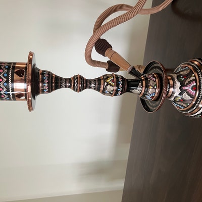 Copper Shisha, Hand Carved Pure Copper Hookah, Diamond Series Water ...