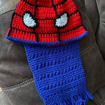 Crochet PATTERN Superhero Spider Web Hat Baby to Adult Size - Etsy ...