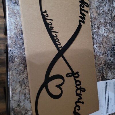 Custom Infinity Metal Sign Infinity Name Sign Personalized Infinity ...