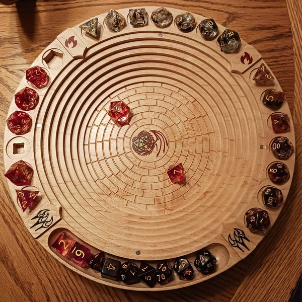 Solid Wood Dice Tray - Etsy