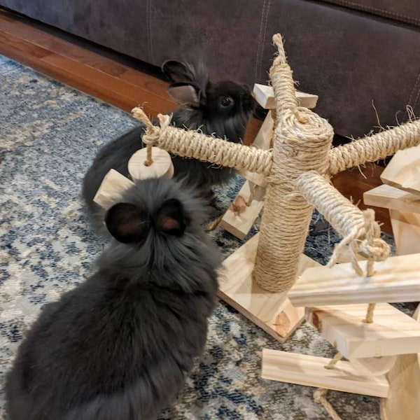 Tree Rabbit Toy (natural) - Etsy