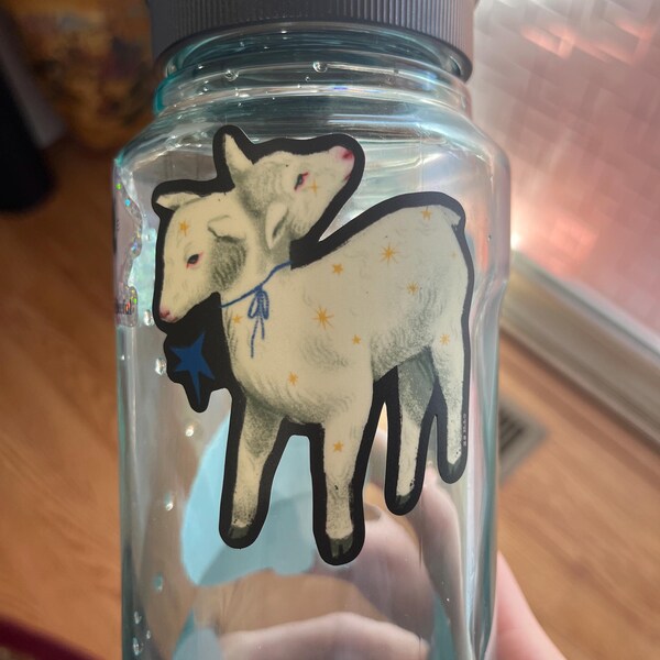 Two-headed Lamb Vinyl Sticker - Etsy