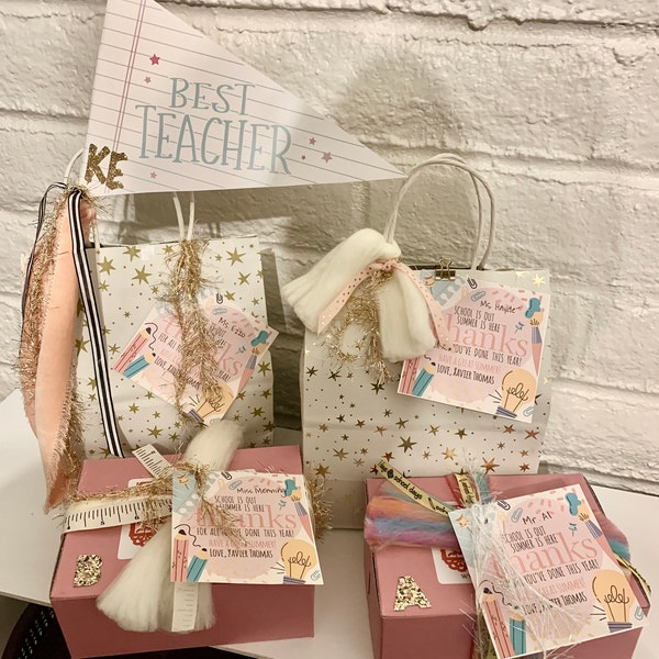 Teacher Thank You Gift Tag, School is Out Summer is Here, Beach Towel ...