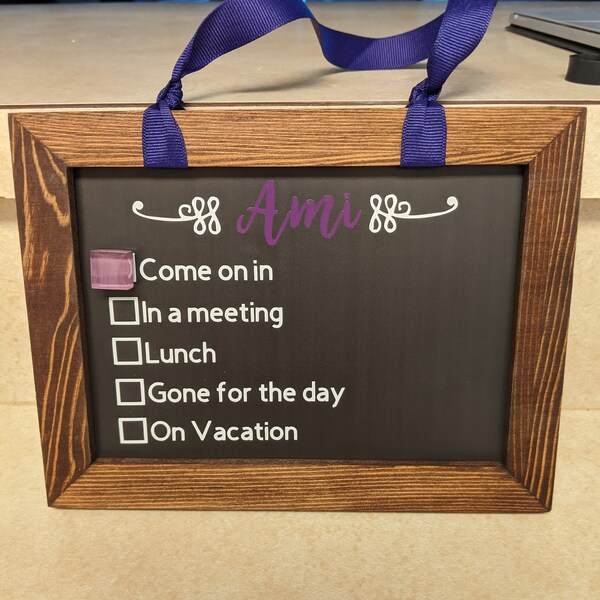 Door Sign,magnetic Door Sign,office Door Sign,coral Themed Door Sign ...