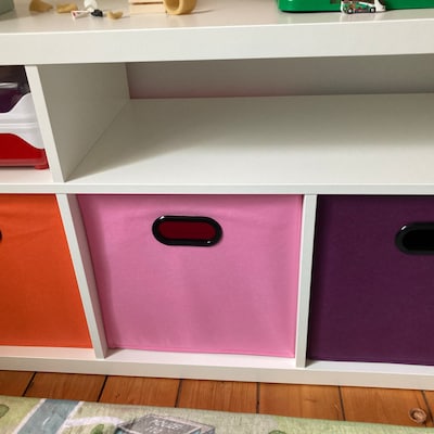 DARK PINK Best Box for Kallax 33x38x33, Classic Plain Box, Storage Box ...