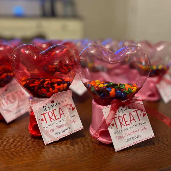 Such A Treat Working With You Valentine's Day Tags, Coworker Valentine ...