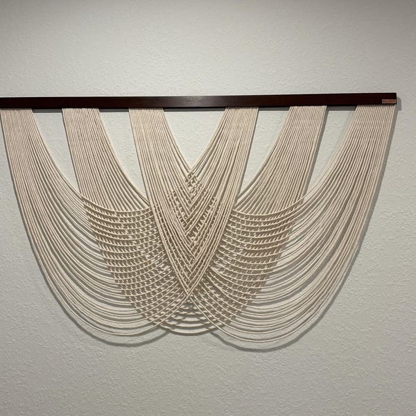 Handcrafted Fiber Wall Art - Modern Textile Art, Abstract Woven Wall ...