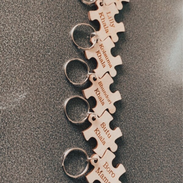 Small Puzzle Keyring; Jigsaw Keyrings; Kids Party Favours; Party Favors ...