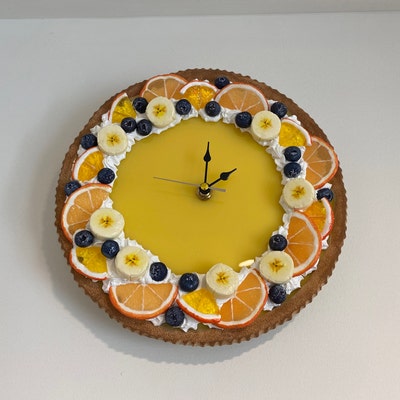 Lime Blueberry Tart Clock - Etsy