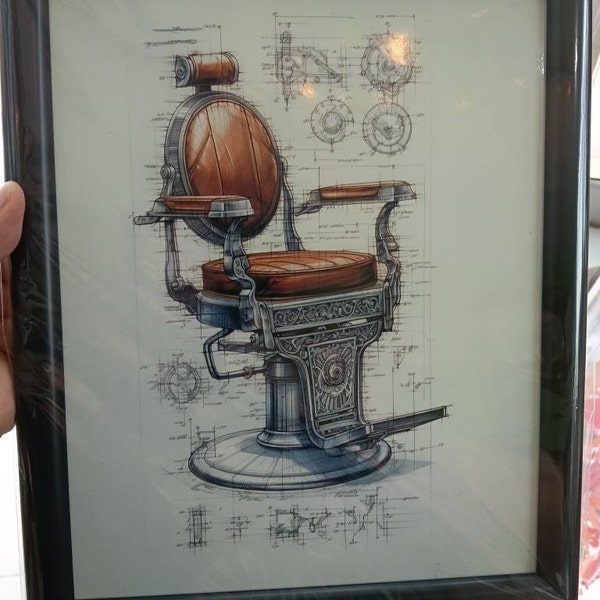 Barber Shop Posters, Men's Hairstyles, Wall Art, Barbershop Decor ...