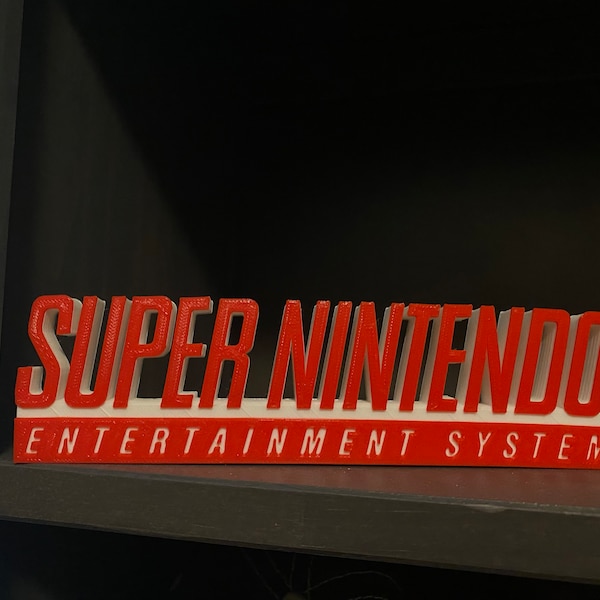 Nintendo Switch Video Game Logo Sign 7.5in (3D Printed, Man Cave, Game ...