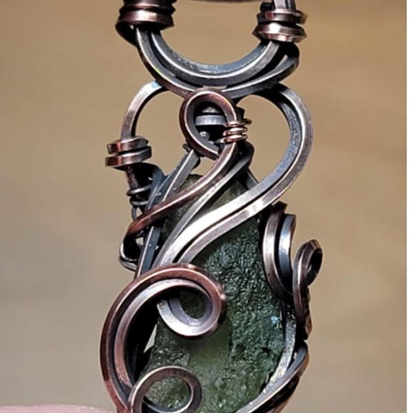 Variscite Necklace - 'tyet' - Wire Wrap Pendant - Jewelry - Etsy
