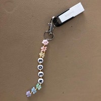 Custom/personalized Name Flower Chain Keychain/key Ring - Etsy Canada