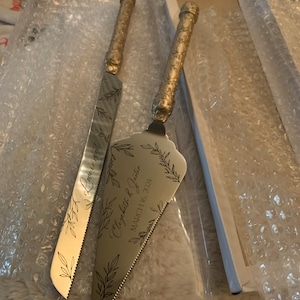 Rustic Wedding Cake Server Set Wedding Cake Knife Knife Cake Cutting ...