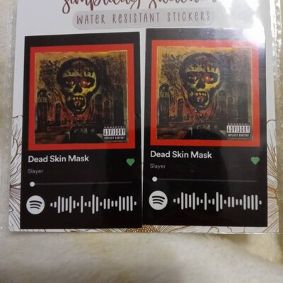 CUSTOMIZABLE Spotify Album Sticker Scannable Spotify Code Personalized ...