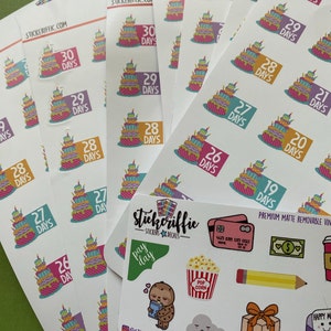 Mini Doodle Money Payday Cash Vinyl Planner Stickers S014 - Etsy