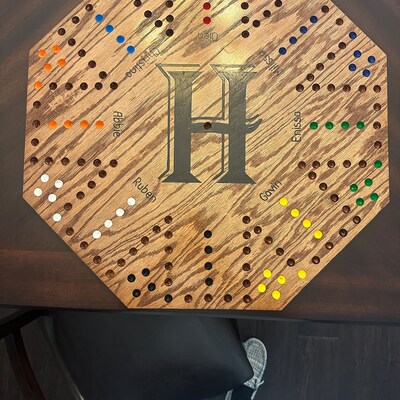 Family Game Night Wahoo Game Board, 8 Player Wahoo, Octagon Aggravation ...