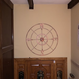 Compass Wall Art, Large Metal Compass, Farmhouse Home Decor, 42 Metal ...
