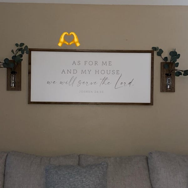 As for Me and My House We Will Serve the Lord | Christian Wall Art ...