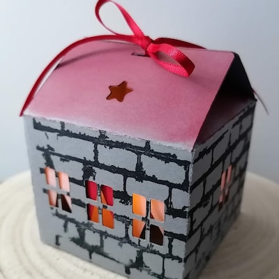 Haus-Box SVG-Vorlage, Treat-Box-Vorlage, Cricut Schnitt Dateien ...