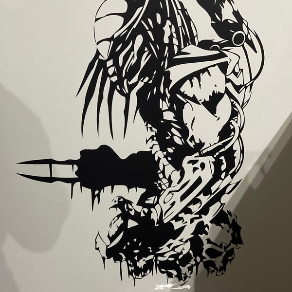 Predator Wall Decal Sign Superhero Poster Gift Kids Bedroom Comics ...