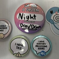 CUSTOM Dissociative Identity Disorder Dry Erase Pin Who is Fronting ...