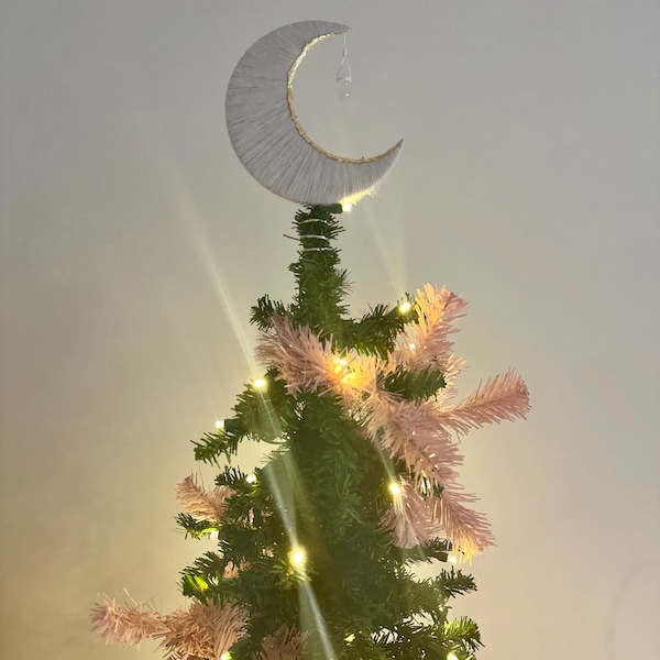Tree Topper, Christmas Moon - Etsy
