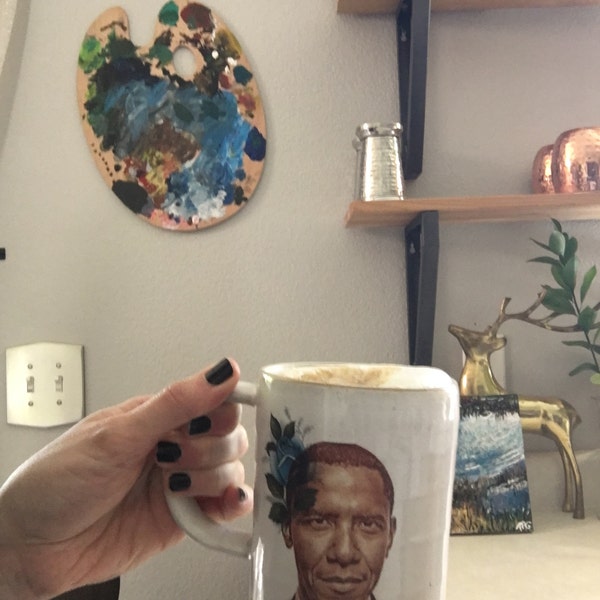 Barack & Michelle Mug - Etsy