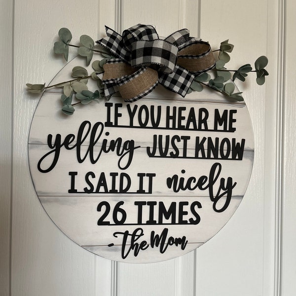 Funny Round Signs SVG , Round SVG Files, Door Hanger Svg, Welcome Sign ...