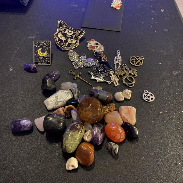Tea Light Spell Candle Set Crystal Infused Herb Infused Witchcraft ...