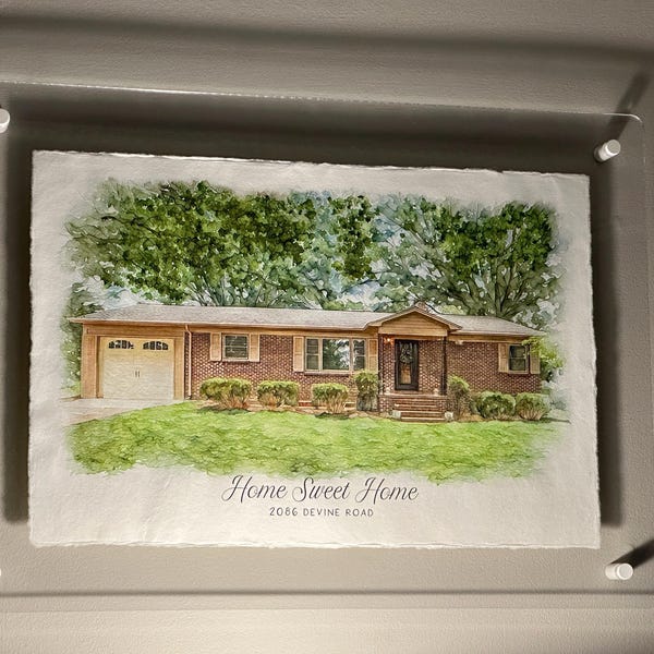 Custom Home Portrait, Watercolor House Painting, Home Painting, Realtor ... Custom Home Portrait, Watercolor House Painting, Home Painting, Realtor ...