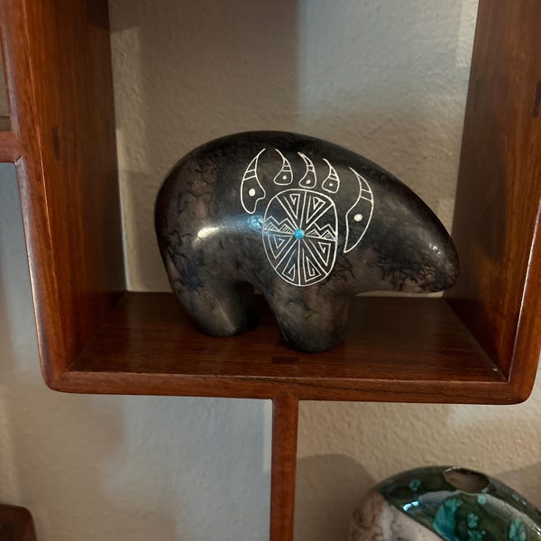 Acoma Pueblo Feather and Horsehair Pottery Flat Seed Pot – A Symbol of ...